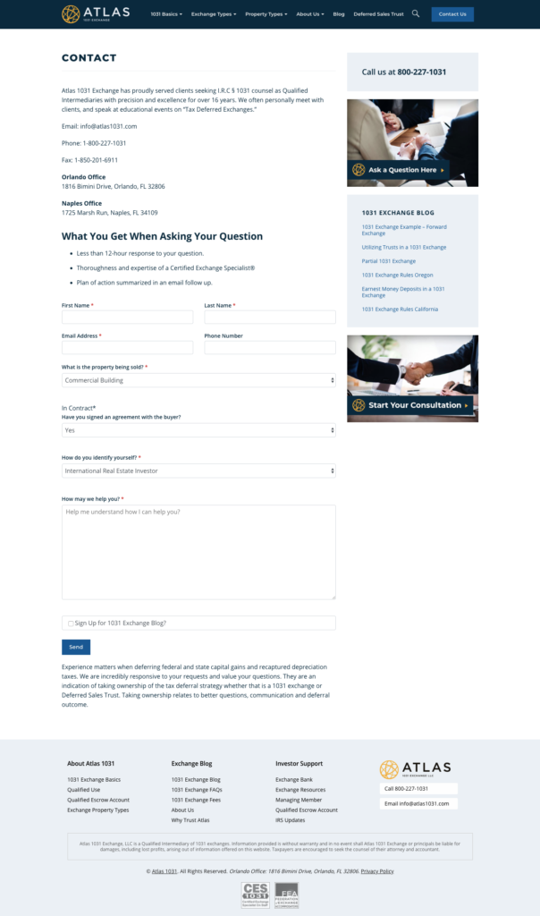 Contact Page Examples For Your Business