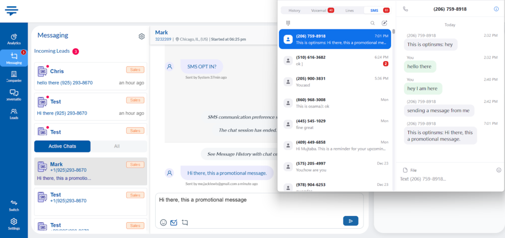 SMS Leads Messaging - User Guide & Faq